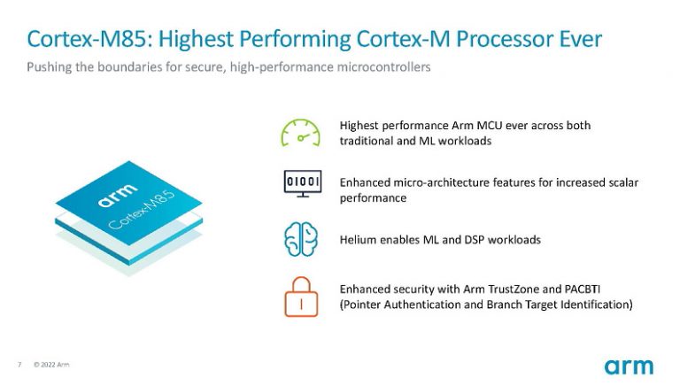 Arm 推出了全新的 MCU 级内核Cortex-M85 - 吴川斌的博客
